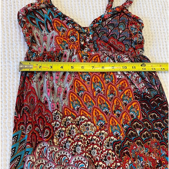 Moa Moa | Dresses | Moa Moa Bohemian Style Stretchy Muticolored Maxi ...